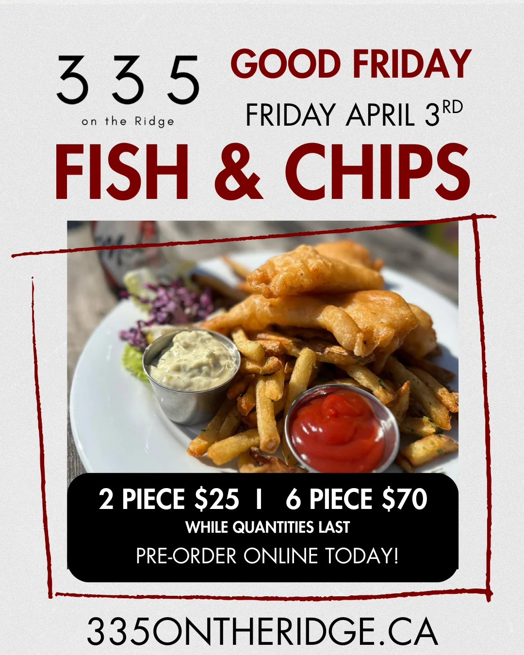 335 on the Ridge – Fine Dining Restaurant in Ridgeway | Niagara Ontario